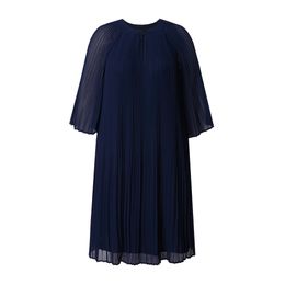 Ulla Popken Kleid Damen Gr&ouml;&szlig;e 46/48 dunkelblau Winterkleid