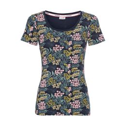 Kangaroos Shirt Damen Gr&ouml;&szlig;e XL marine / gr&uuml;n / pink