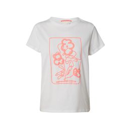QS T-Shirt Damen Gr&ouml;&szlig;e XS lachs / wei&szlig;
