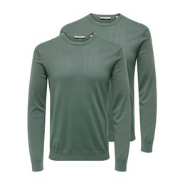 Only & Sons Only & Sons Pullover 'Wyler' Herren Gr&ouml;&szlig;e L hellgr&uuml;n