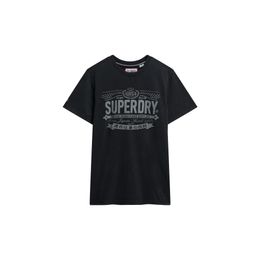 Superdry & Co T-Shirt 'Heritage' Herren Gr&ouml;&szlig;e L grau / schwarz
