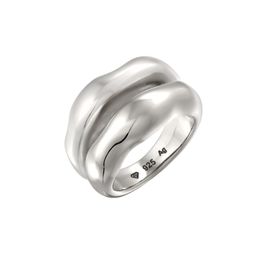 Elli Premium Ring 'Chunky Organic' Damen Gr&ouml;&szlig;e 52 silber
