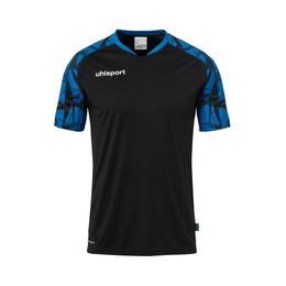 Uhlsport Funktionsshirt Jungen Gr&ouml;&szlig;e 152 blau / schwarz