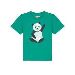 Watabout.kids T-Shirt 'Panda' Jungen Gr&ouml;&szlig;e 98/104 gr&uuml;n / schwarz / wei&szlig;