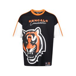 Recovered T-Shirt 'NFL Bengals Cincinnati' Damen Gr&ouml;&szlig;e XXL schwarz