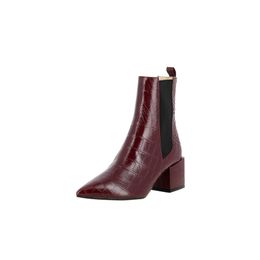 Evita Reiterstiefelette DARIANA Damen Gr&ouml;&szlig;e 39 bordeaux / dunkelrot Winterschuhe