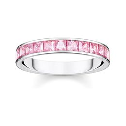 Thomas Sabo Ring Damen Gr&ouml;&szlig;e 50 rosa / silber
