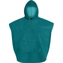 Normani Badeponcho 'Melilla' Jungen Gr&ouml;&szlig;e 104/116 cyanblau