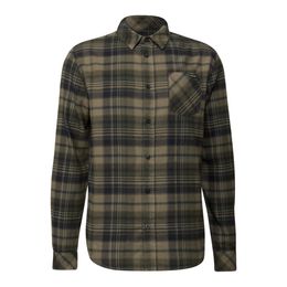 Street One Men Hemd 'Flanell' Herren Gr&ouml;&szlig;e XL oliv / schwarz