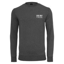 MT Men Sweatshirt 'Cash Only' Herren Gr&ouml;&szlig;e XS anthrazit / wei&szlig;