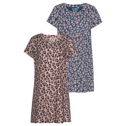 Vivance Nachthemd 'Dreams' Damen Gr&ouml;&szlig;e XXS/XS blau / grau / pink