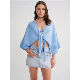 Mixray Bluse Damen Gr&ouml;&szlig;e M hellblau