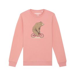 Watapparel Sweatshirt 'Fahrradb&auml;r' Herren Gr&ouml;&szlig;e M rosa