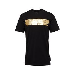Plein Sport T-Shirt Herren Gr&ouml;&szlig;e L gold / schwarz