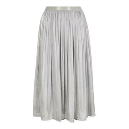 Apricot Stud Metallic Shimmer Mesh Midi Skirt ' ' Damen Gr&ouml;&szlig;e 36 silber