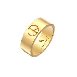 Kuzzoi Ring Herren Gr&ouml;&szlig;e 62 gold