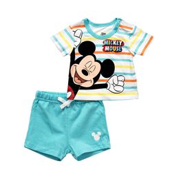 Disney Set 'Mickey Mouse' Gr&ouml;&szlig;e 62 aqua / orange / schwarz / wei&szlig;