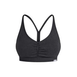 Smilodox Sport-BH 'Batik Scrunch' Damen Gr&ouml;&szlig;e M schwarz