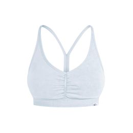 Smilodox Sporttop 'Batik Scrunch' Damen Gr&ouml;&szlig;e L hellblau