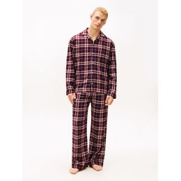 Tommy Hilfiger Pyjama 'Gift Box' Herren Gr&ouml;&szlig;e XXL beige / bordeaux