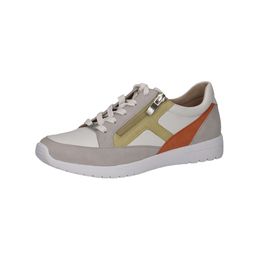 Caprice Sneaker Damen Gr&ouml;&szlig;e 42 senf / stone / orangerot / naturwei&szlig;