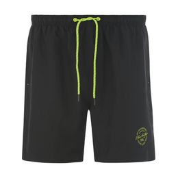 Jan Vanderstorm Badeshorts 'Evander' Herren Gr&ouml;&szlig;e 8XL Gro&szlig;e Gr&ouml;&szlig;en gr&uuml;n / schwarz