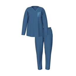 Ulla Popken Pyjama Damen Gr&ouml;&szlig;e 5XL/6XL petrol Winterkleid