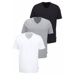 Bruno Banani T-Shirt Herren Gr&ouml;&szlig;e L graumeliert / schwarz / wei&szlig;