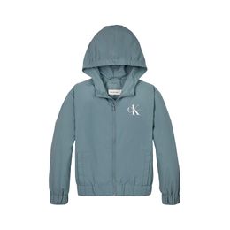 Calvin Klein Jeans Jacke 'Essential' Jungen Gr&ouml;&szlig;e 116 jade / wei&szlig;