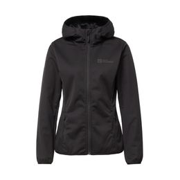 Jack Wolfskin Outdoorjacke 'Windhain' Damen Gr&ouml;&szlig;e M grau / schwarz