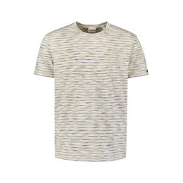 NO EXCESS T-Shirt Herren Gr&ouml;&szlig;e S marine / hellblau / braun / offwhite