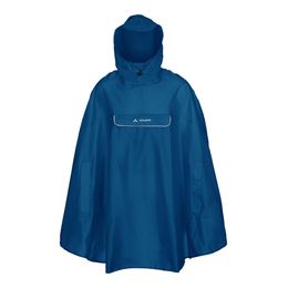 Vaude Poncho 'Valdipino' Herren Gr&ouml;&szlig;e M enzian / wei&szlig;