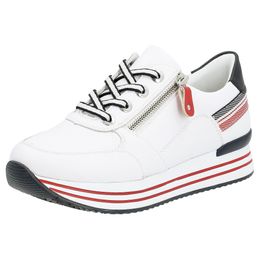 Remonte Sneaker Damen Gr&ouml;&szlig;e 37 dunkelblau / hellrot / wei&szlig;