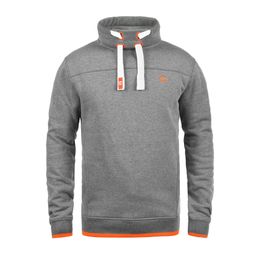 !Solid Sweatshirt 'BENJAMIN ' Herren Gr&ouml;&szlig;e L grau / orange / wei&szlig;