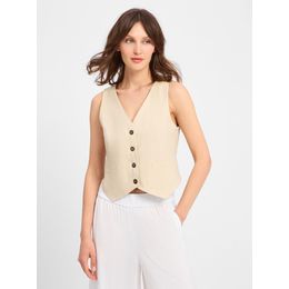 Marie Lund Anzugweste Damen Gr&ouml;&szlig;e S beige