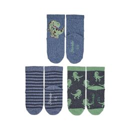 Sterntaler Socken 'Dino' M&auml;dchen Gr&ouml;&szlig;e 26 blaumeliert / grau / gr&uuml;n