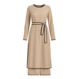 Modamihram Set Damen Gr&ouml;&szlig;e 44 beige / schwarz