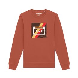 Watapparel Sweatshirt 'Kassette' Herren Gr&ouml;&szlig;e XXL rostbraun / mischfarben