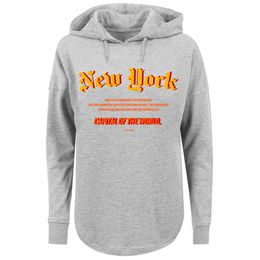 F4NT4STIC Sweatshirt 'New York COTW' Damen Gr&ouml;&szlig;e M grau / orange / rot
