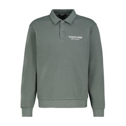 Sublevel Sweatshirt Herren Gr&ouml;&szlig;e M gr&uuml;n / wei&szlig;