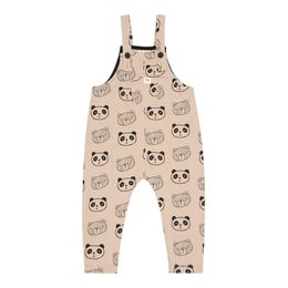 Turtledove London Overall 'Cub Pals' Jungen Gr&ouml;&szlig;e 128 nude / schwarz