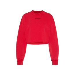 Harlem Soul LO-LA Cropped Sweatshirt printed Damen Gr&ouml;&szlig;e M rot