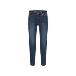 SOCCX Jeans Slim Fit Damen Gr&ouml;&szlig;e 27 dunkelblau