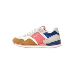 Pepe Jeans Sneaker Damen Gr&ouml;&szlig;e 42 beige / blau / himbeer / wei&szlig;
