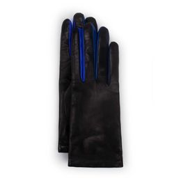 Gretchen Fingerhandschuhe Damen Gr&ouml;&szlig;e L/XL blau / schwarz