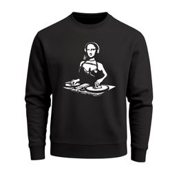 Neverless Sweatshirt 'Mona Lisa DJ' Herren Gr&ouml;&szlig;e XL schwarz