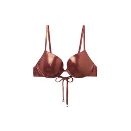 CALZEDONIA Bikinitop Damen Gr&ouml;&szlig;e 75/85 dunkelrot