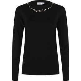 Saint Tropez Pullover Damen Gr&ouml;&szlig;e S schwarz / wei&szlig;