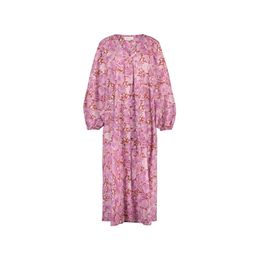 Fabienne Chapot Kleid Damen Gr&ouml;&szlig;e 40 pink / feuerrot / wei&szlig; Winterkleid