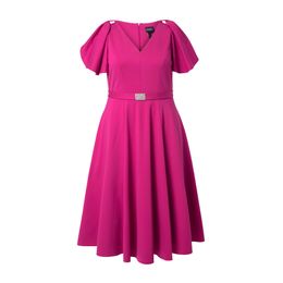 Ulla Popken Midikleid Damen Gr&ouml;&szlig;e 42 pink Winterkleid